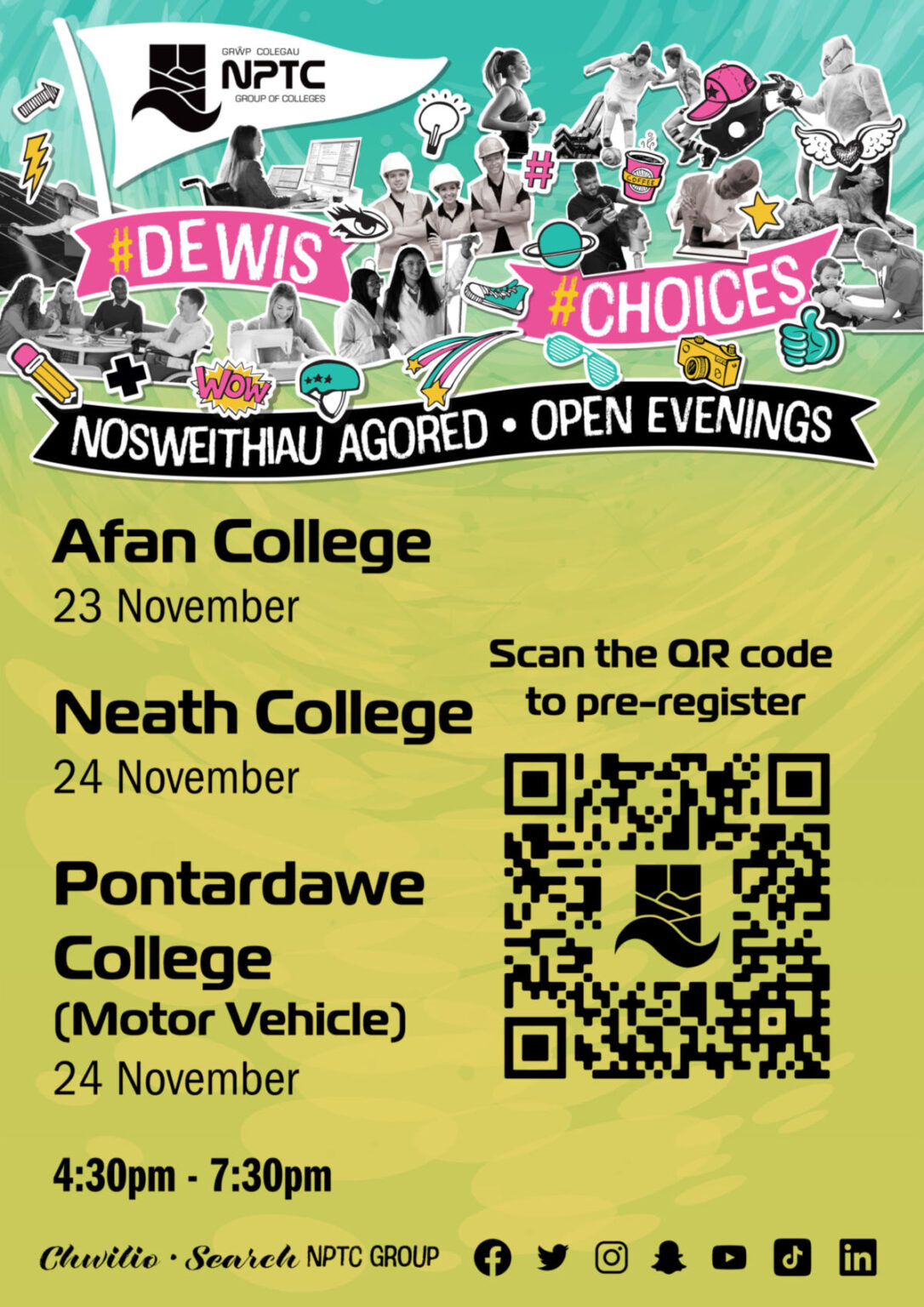 NEATH PORT TALBOT COLLEGE – OPEN EVENINGS | Cefn Saeson Comprehensive ...